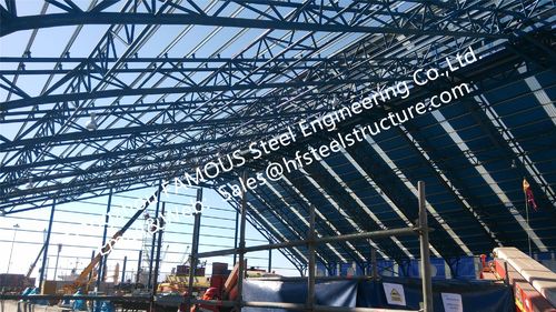 South America Piping Truss Building with Belt Conveyor Passing Through