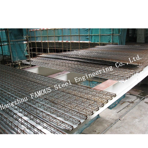 0.8 - 1.5mm Corrugated Metal Floor Deck Reinforced Steel Bar Truss Slab ...
