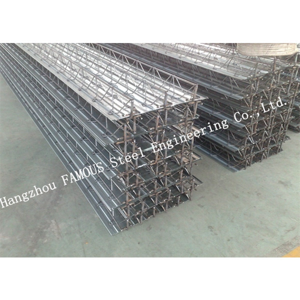 0.8 - 1.5mm Corrugated Metal Floor Deck Reinforced Steel Bar Truss Slab ...