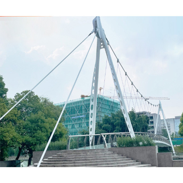 Tension rod and tension bars for suspension bridge