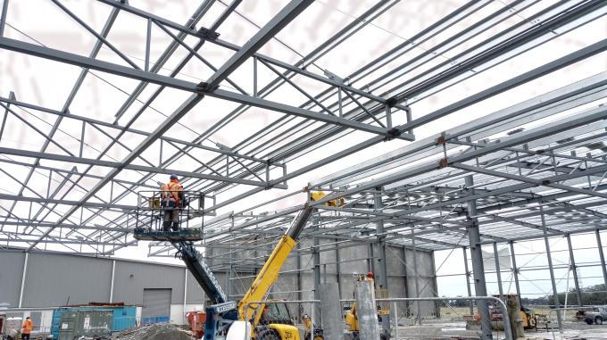 H Steel Beam Storage Shed High Rise Steel Structure Frame Building ...