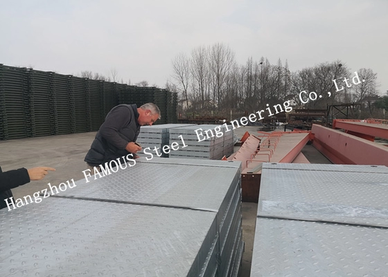 Portable Prefabricated Steel Truss Bridge Compact 200 Modular Bailey