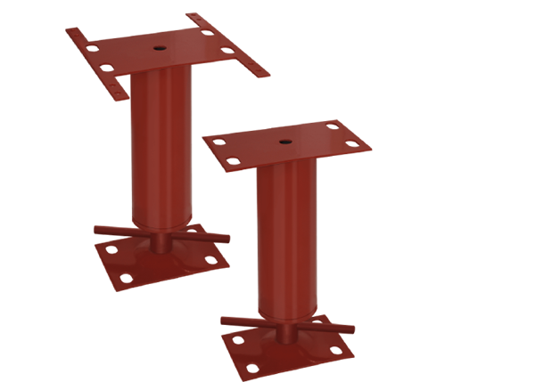 Galvanizing Structural Steel Adjustable Jack Post With Surface Treatment